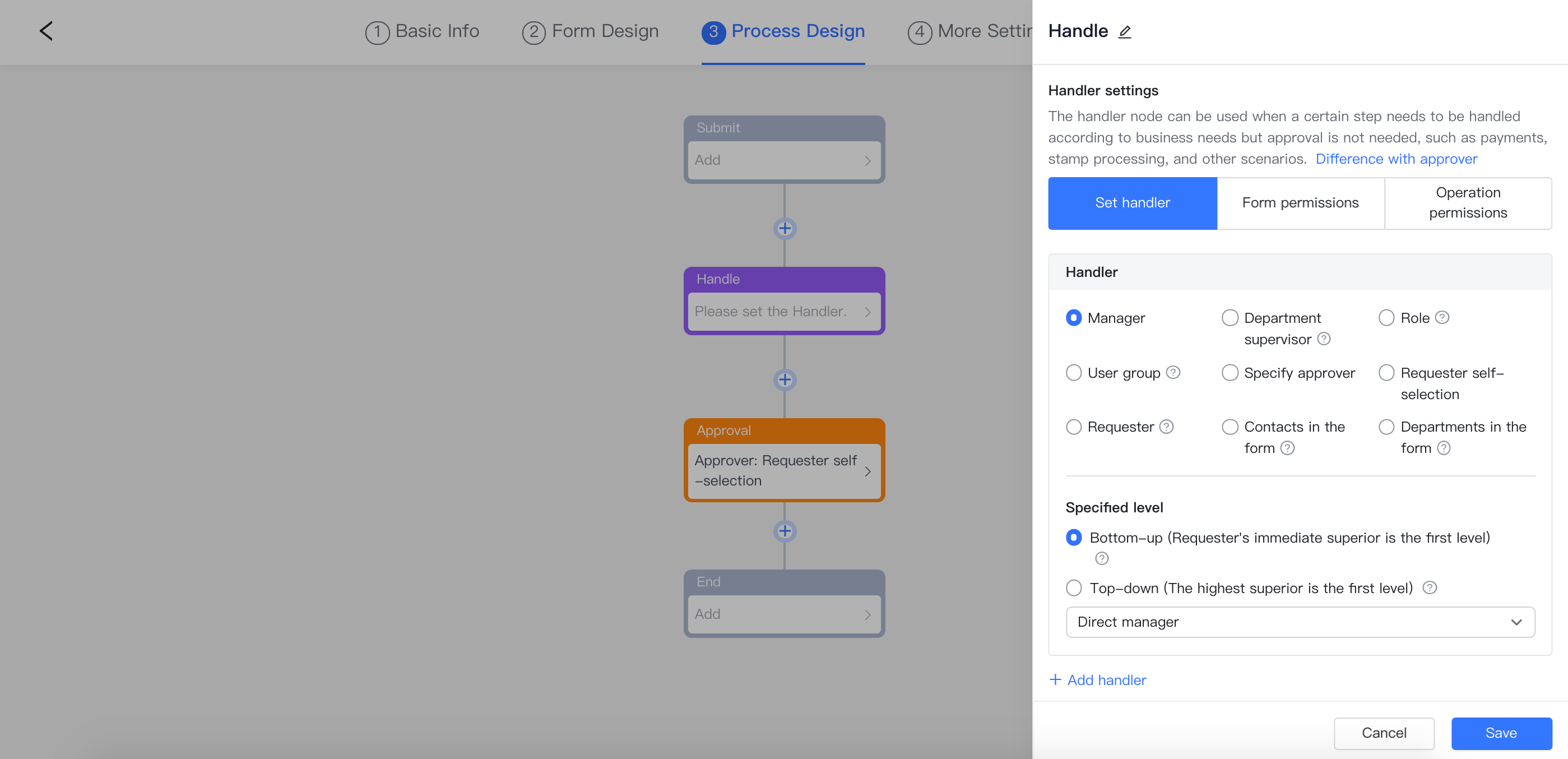 Admin | Add handlers to the approval process