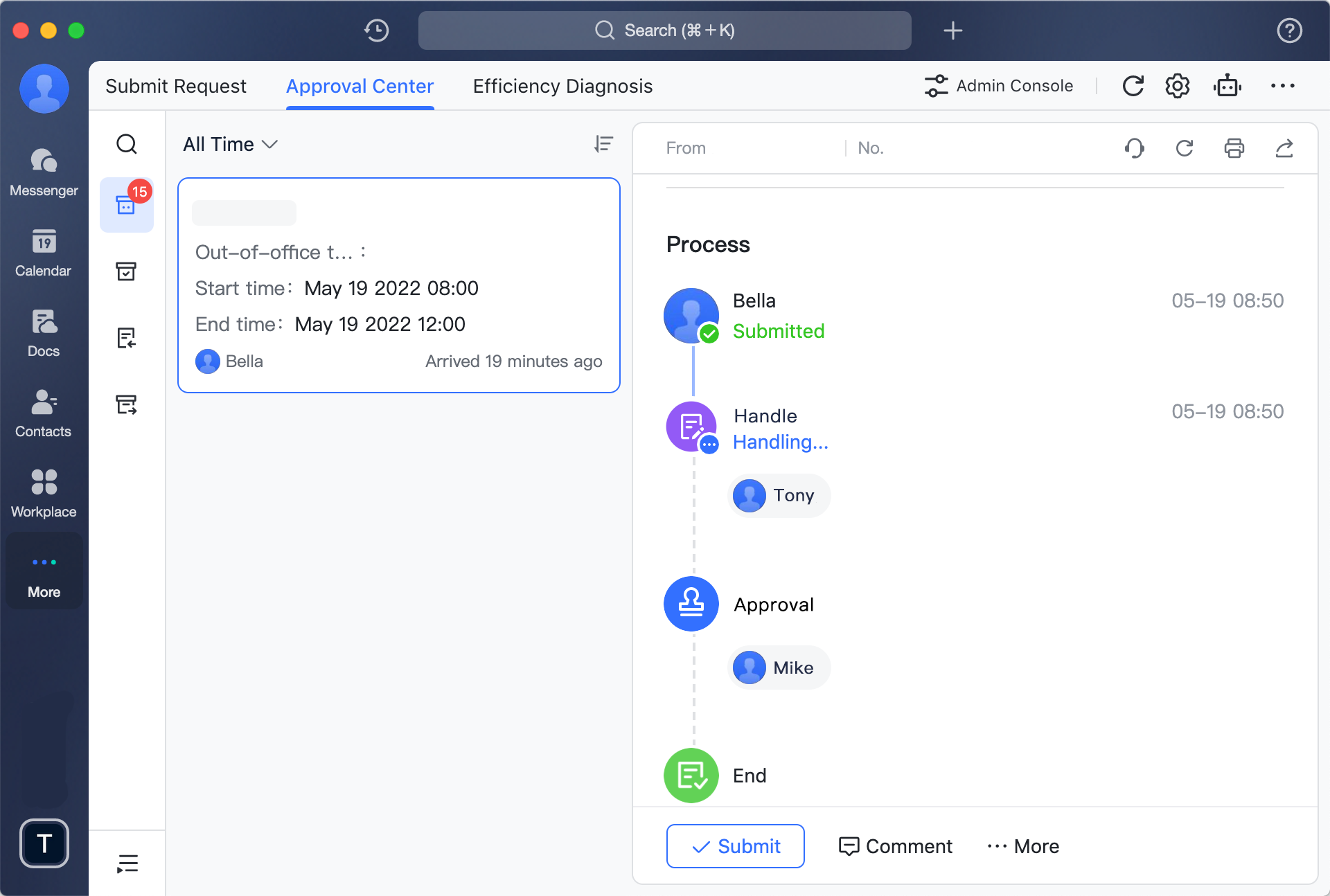 Admin | Add handlers to the approval process