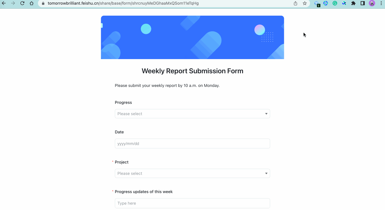 Prefill default values for Base forms