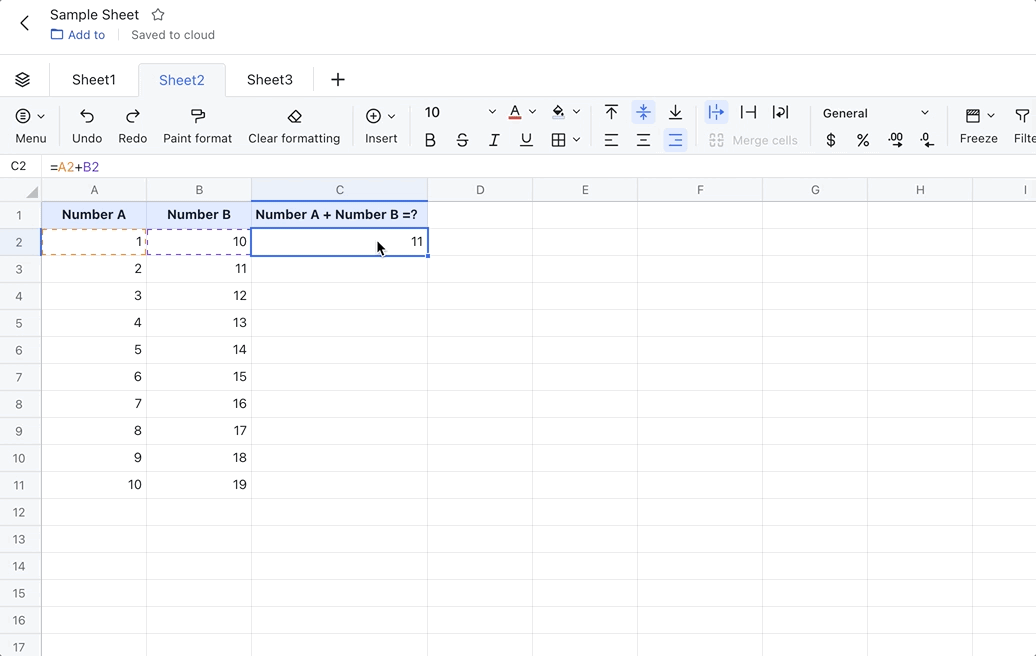 Use Paste Special in Sheets