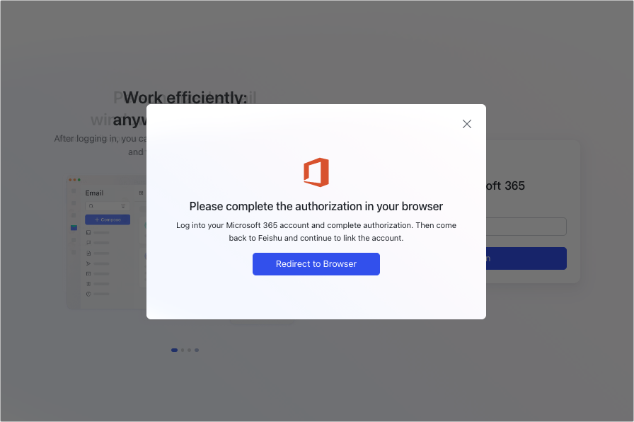 Use a third-party business email account in Feishu Mail