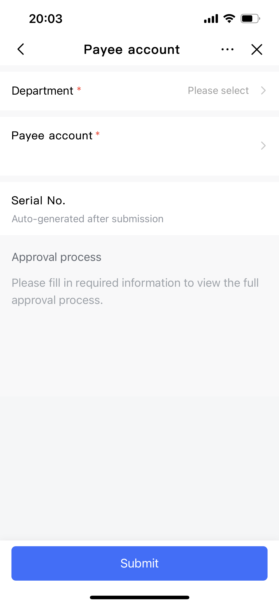 Admin | Use the Serial No. widget