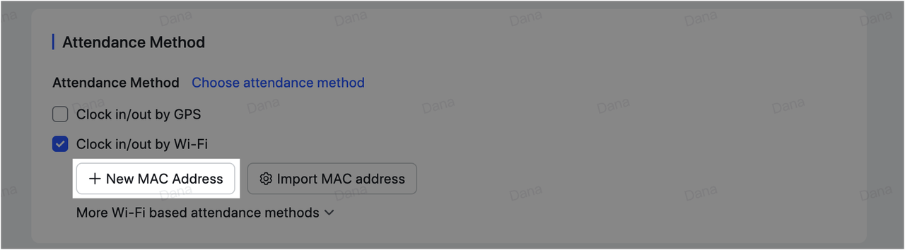 Admin | Set up Wi-Fi attendance (based on MAC address)