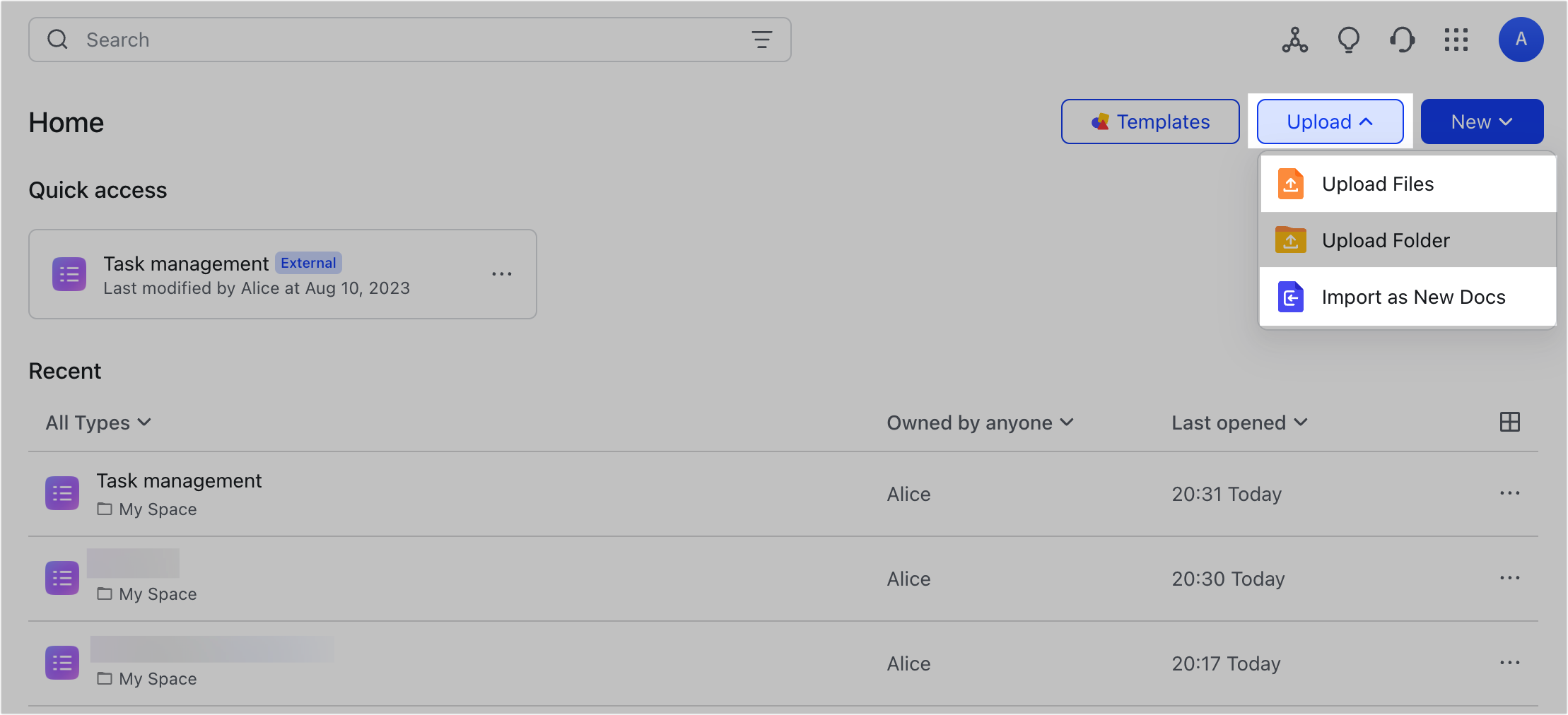 Import and export Base