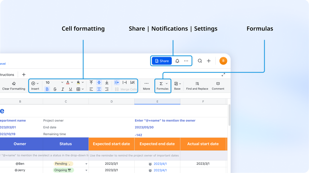 Get started with Sheets