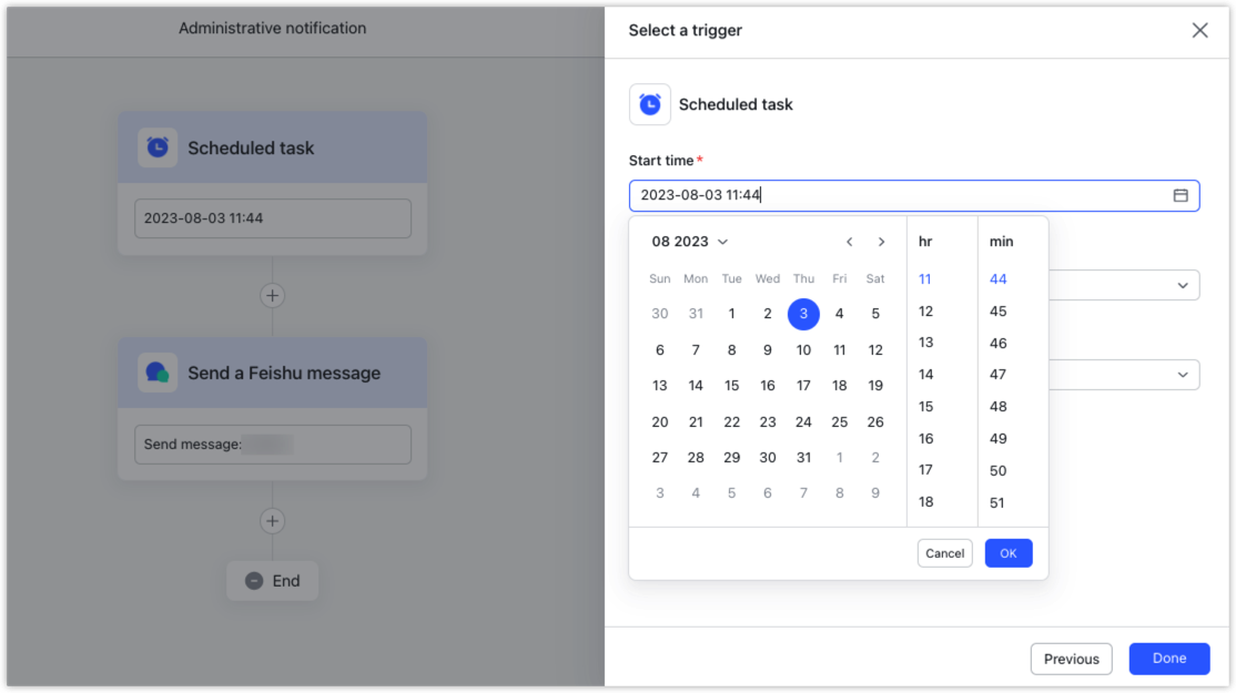 Use the Message Notification bot