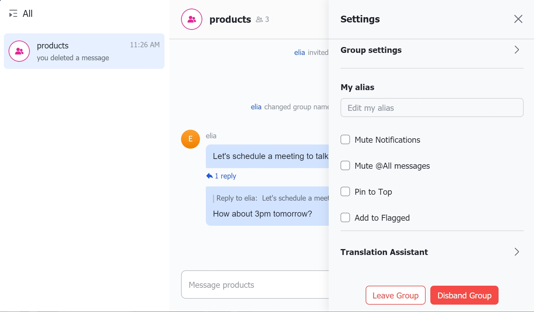 Assign a new group owner or disband a group