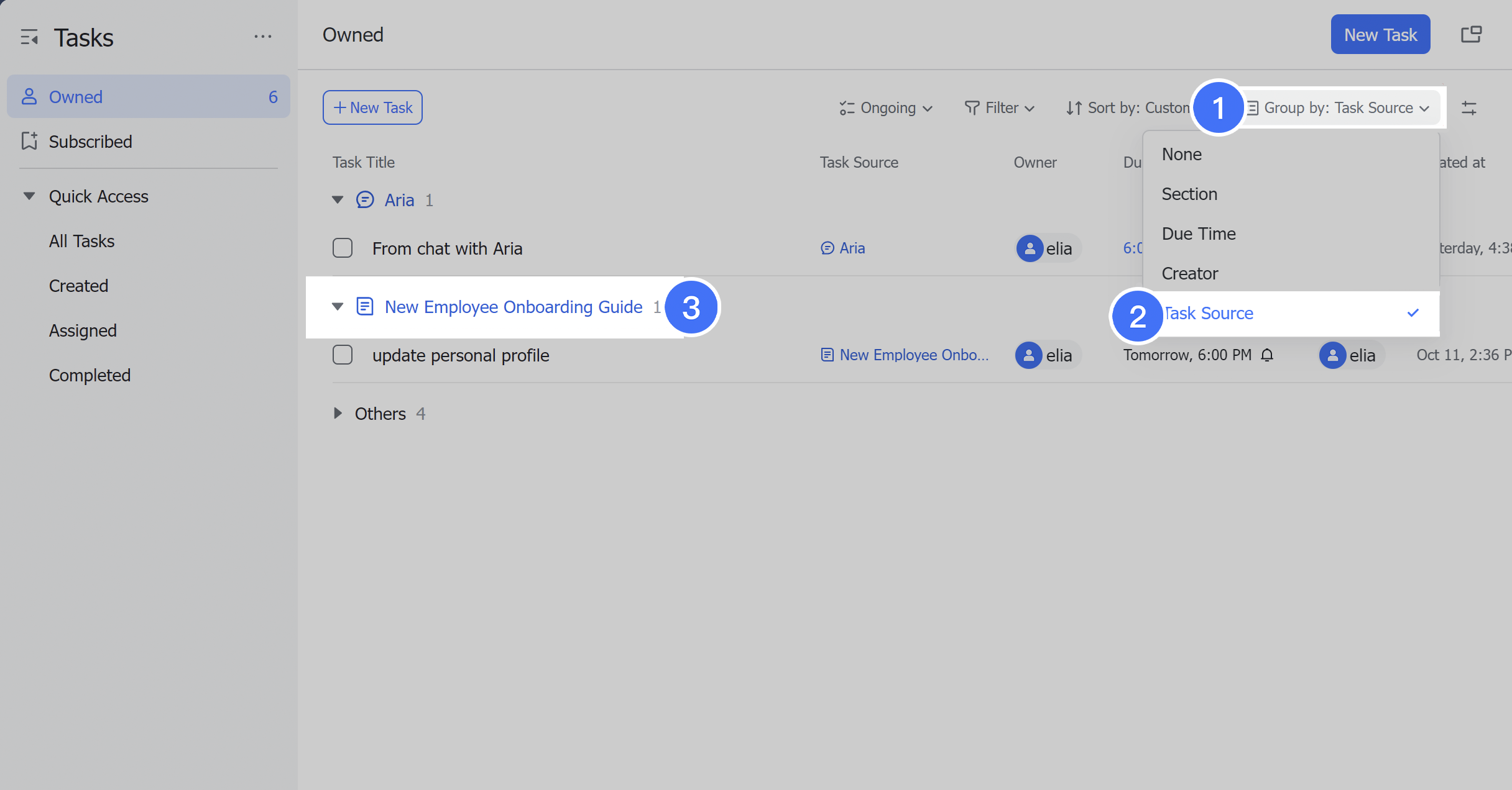 Sync Docs tasks to Tasks