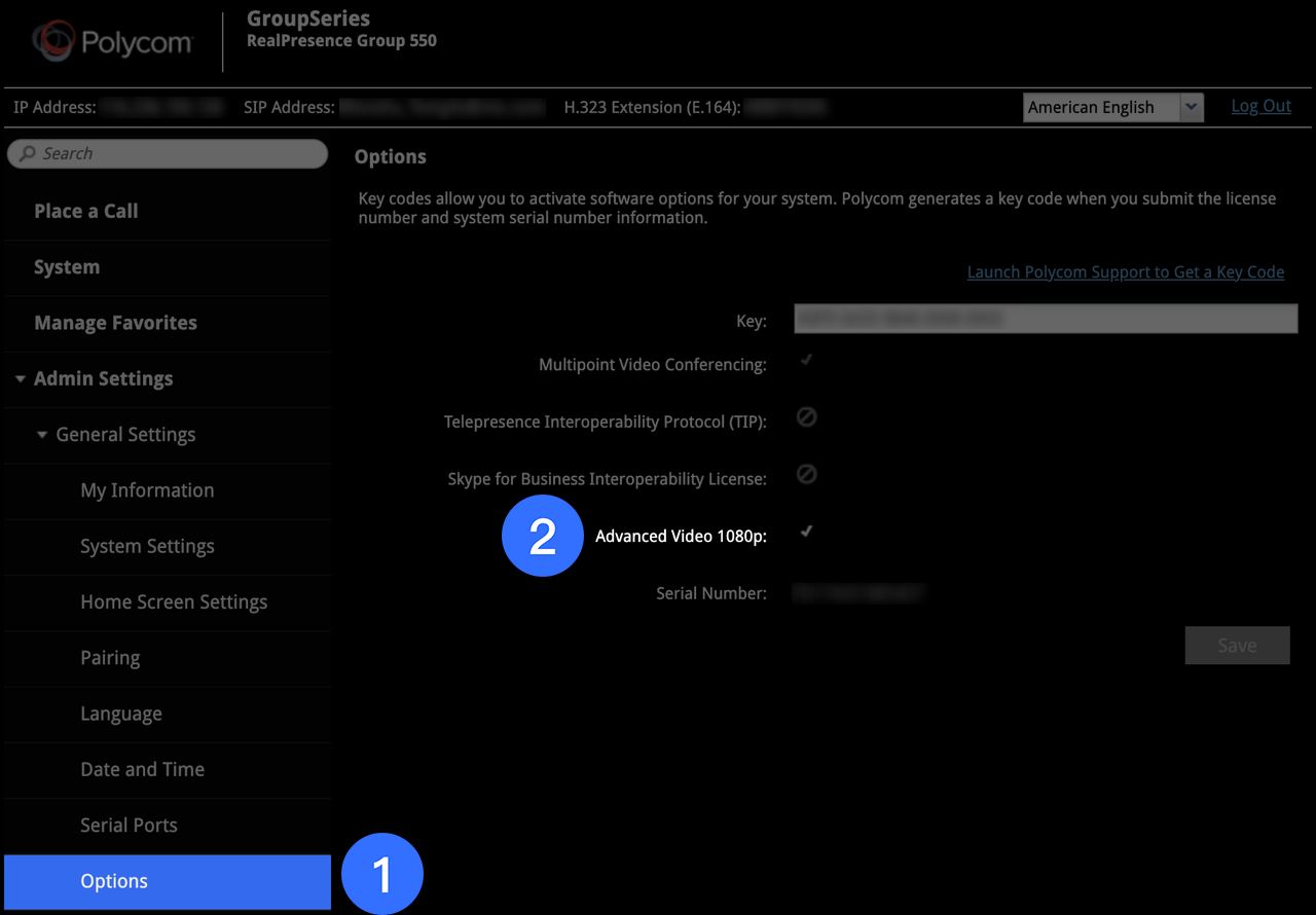Admin | Register a Poly SIP meeting room terminal to Feishu