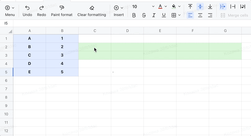 TRANSPOSE function for Sheets