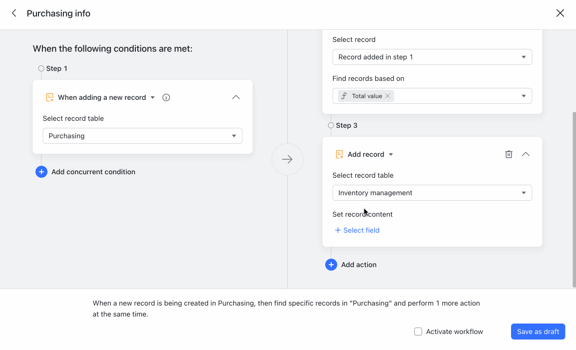 Reference content in automated workflows