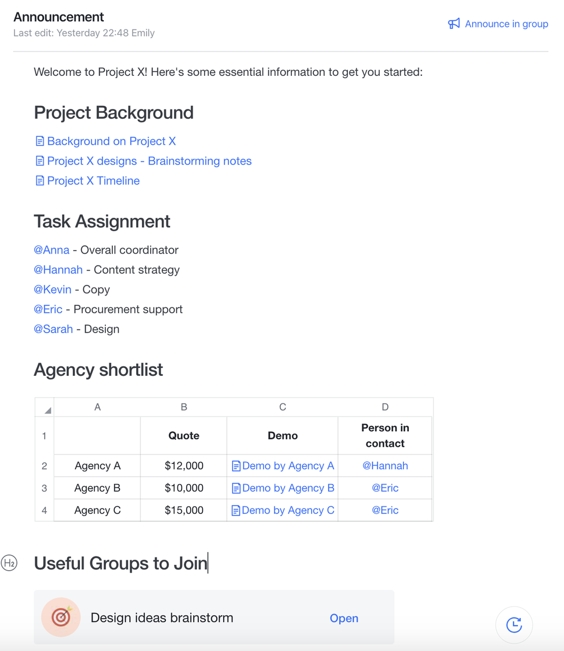 Help new members integrate into your team