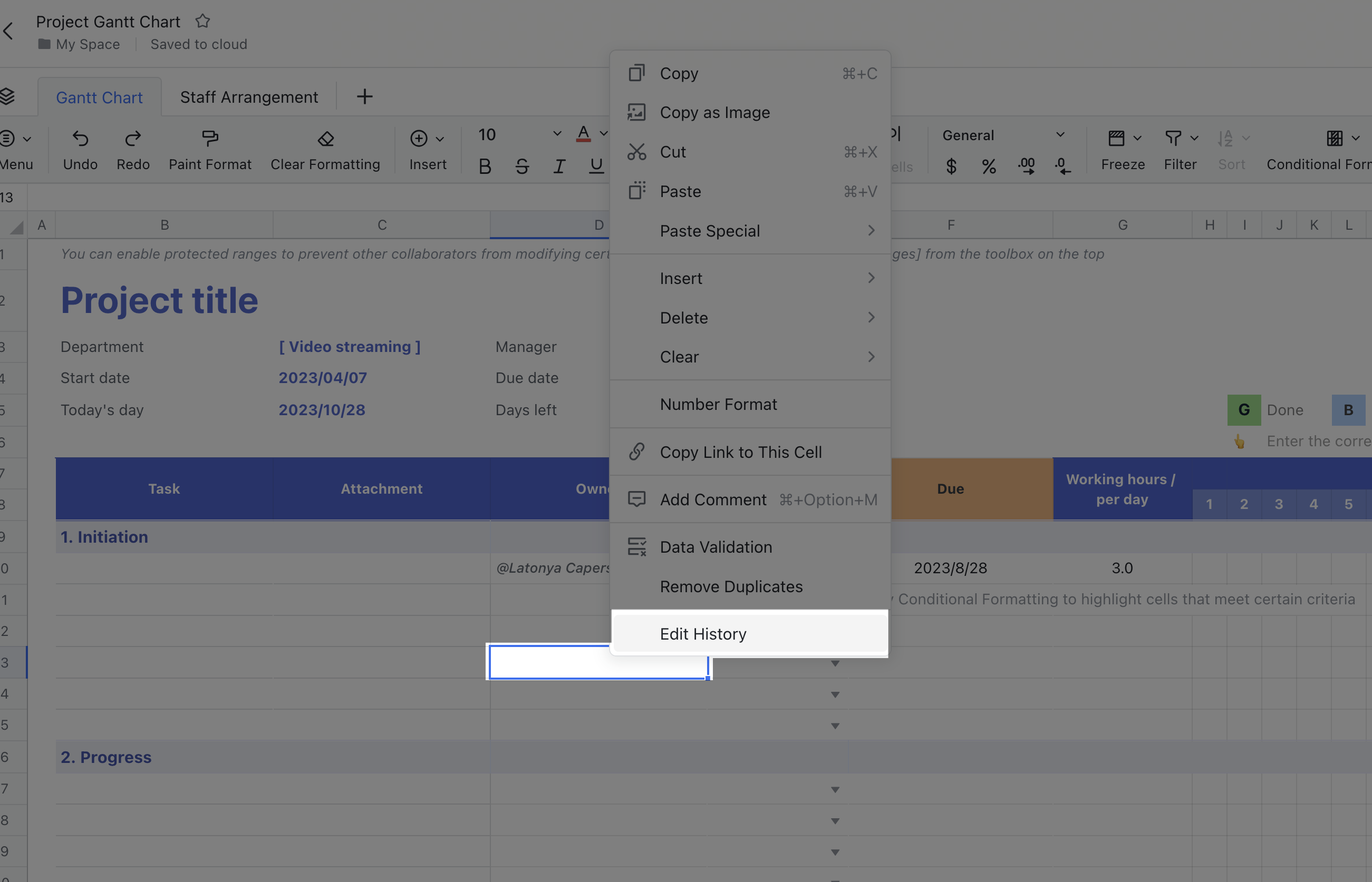 Get started with Sheets