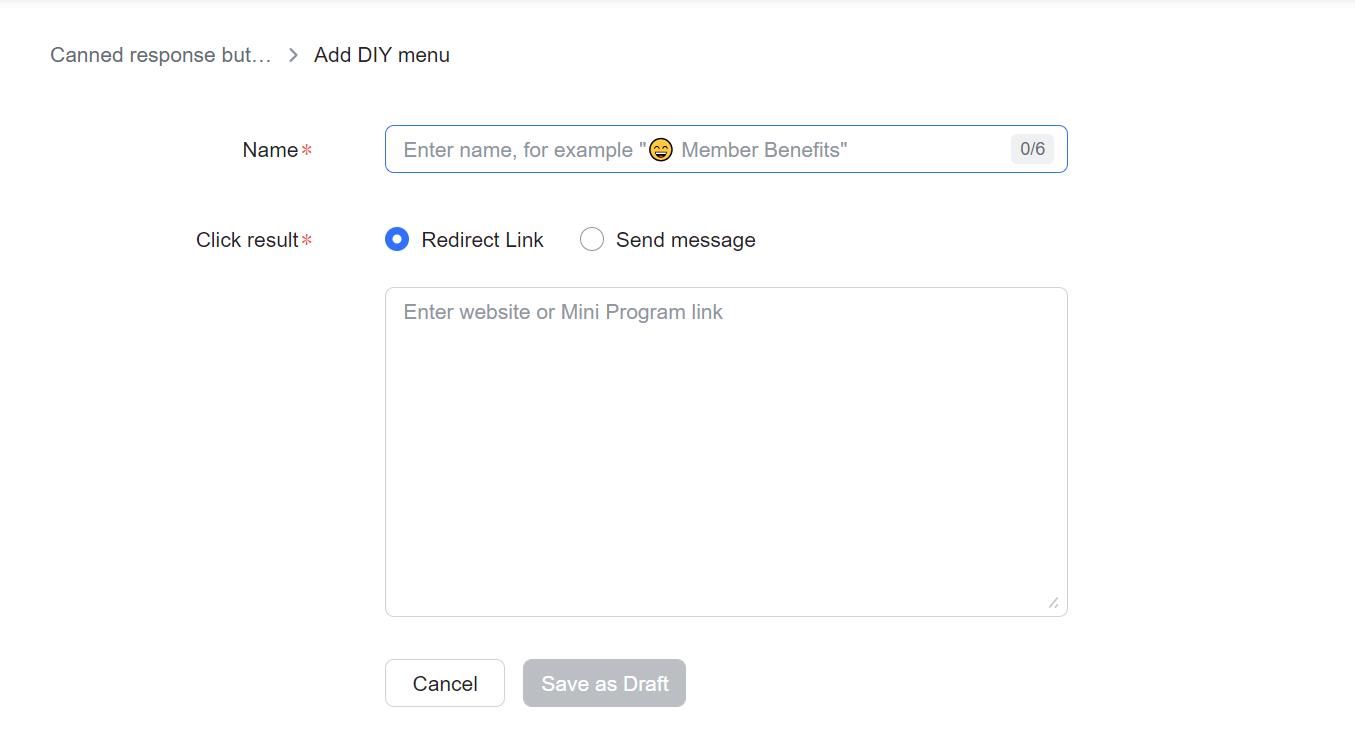 Add DIY menu buttons to help desks