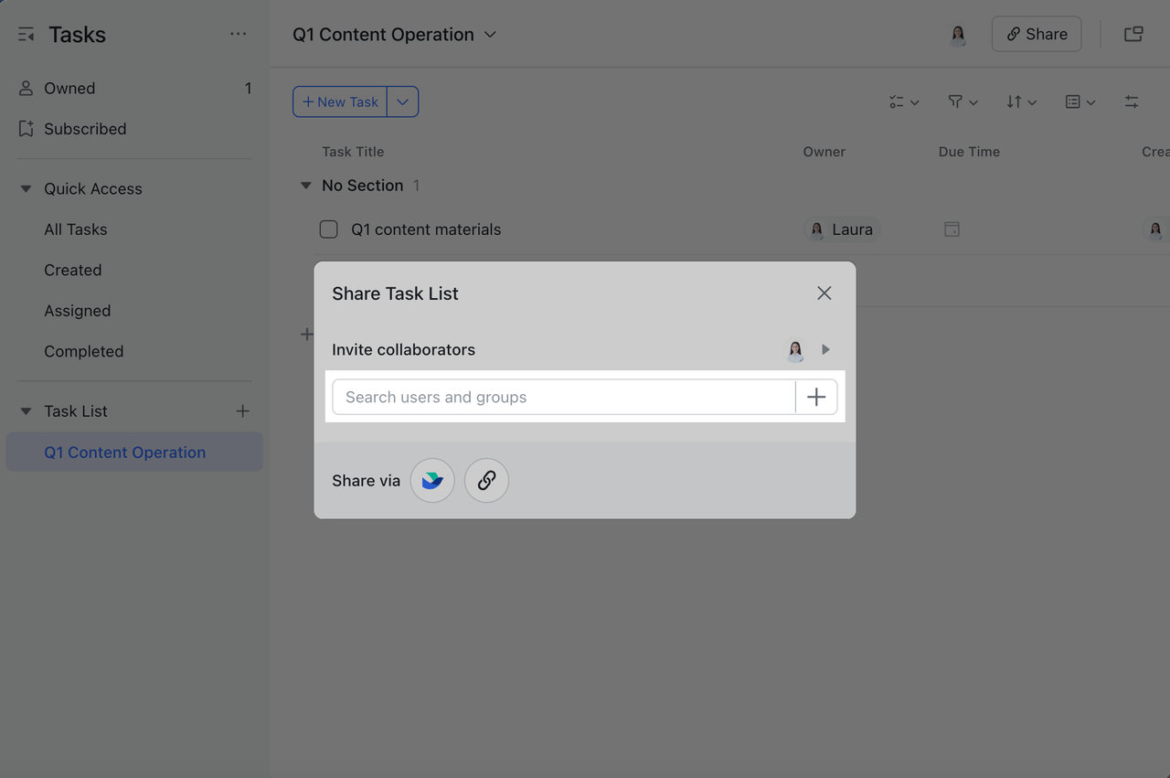 Task List