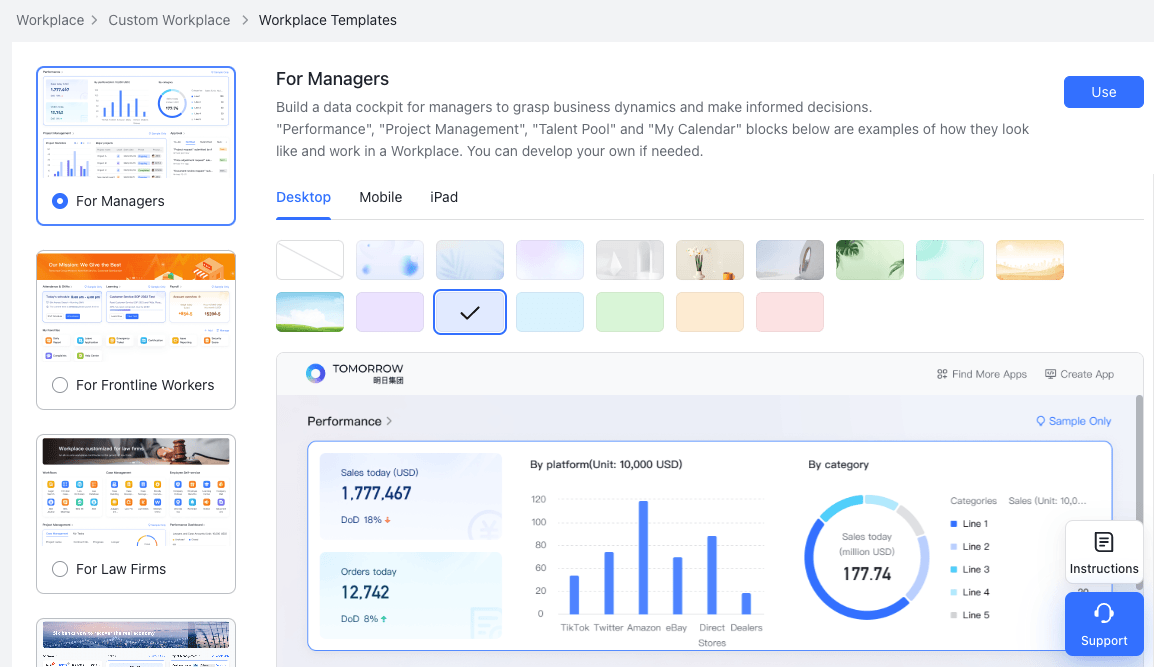 Create a Custom Workplace