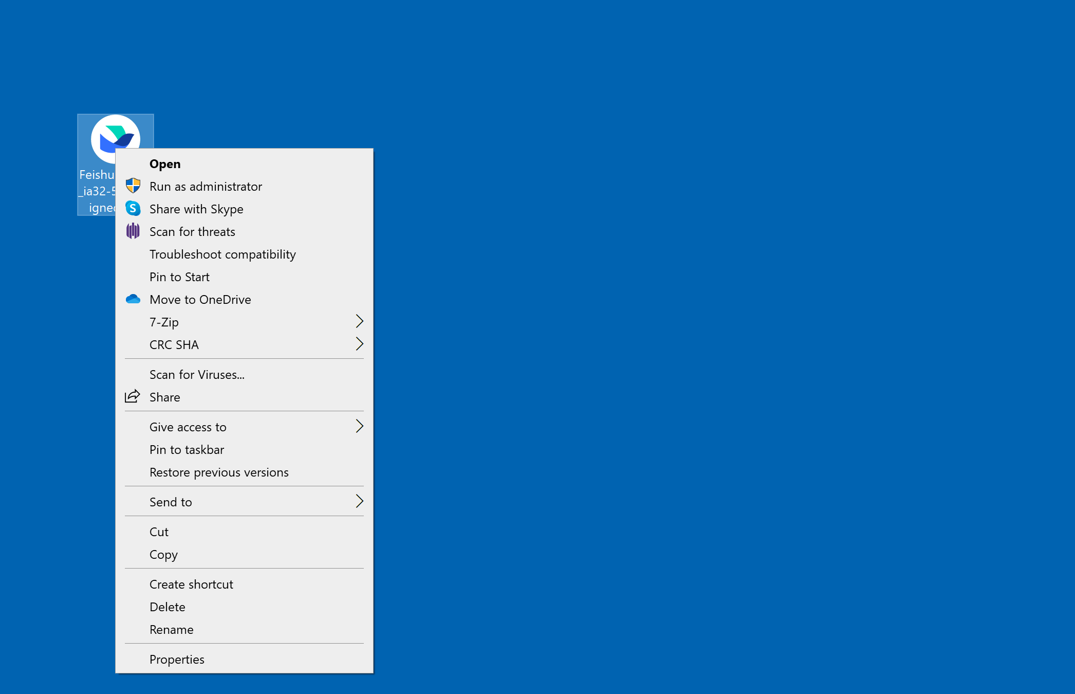 Download and install Feishu app