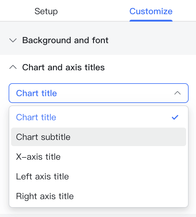 Use column charts in Sheets