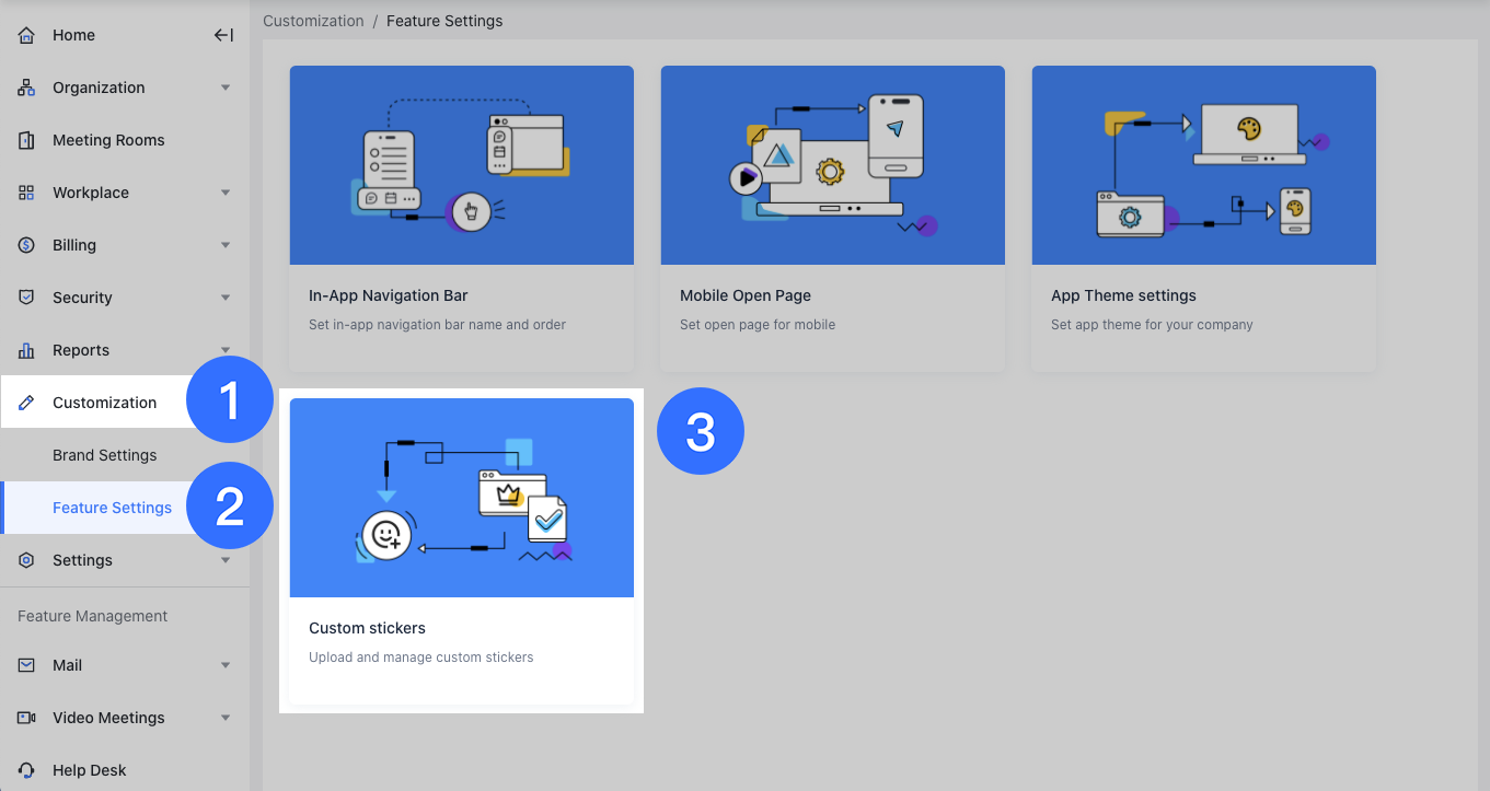 Admin | Upload and manage custom sticker sets