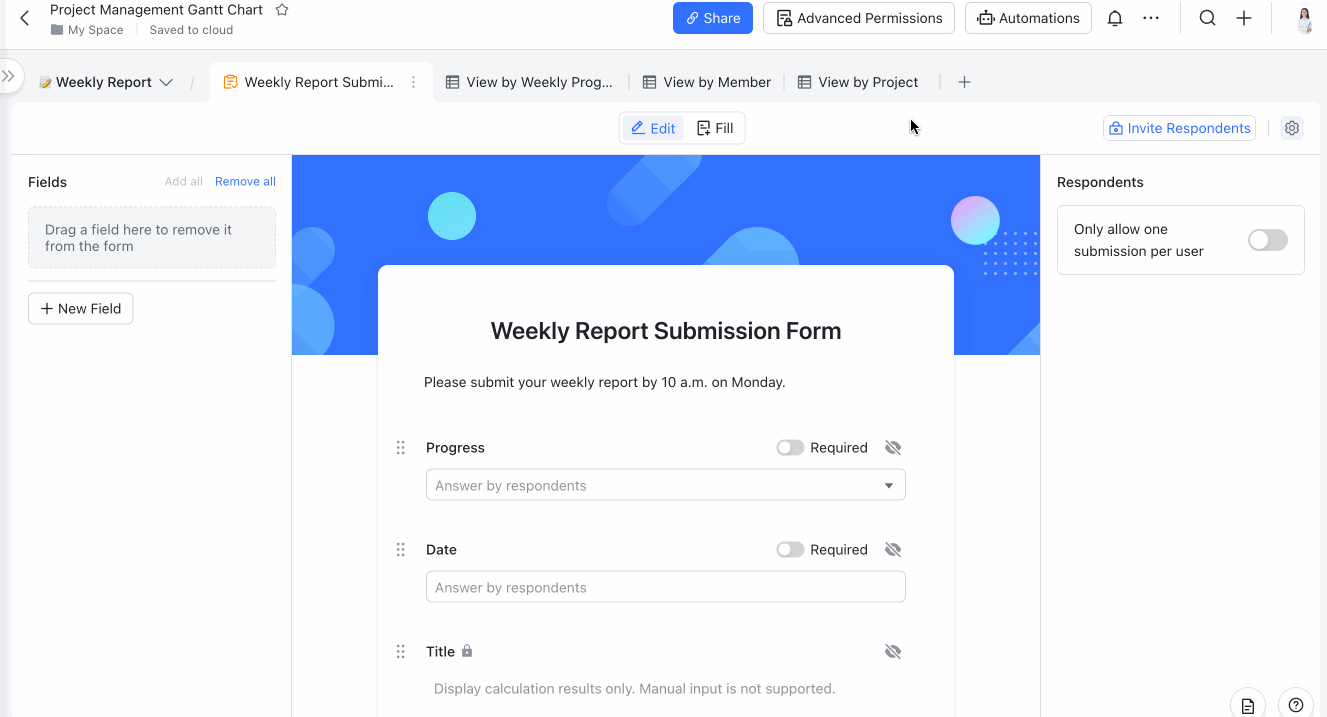 Prefill default values for Base forms