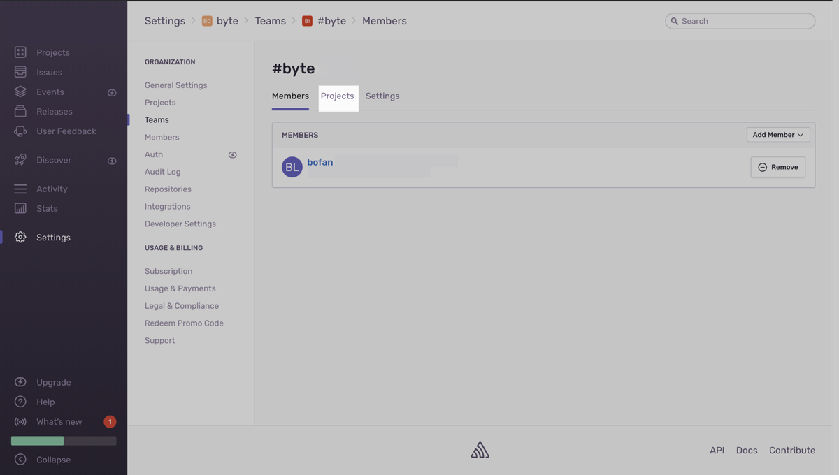 Use the Sentry connector