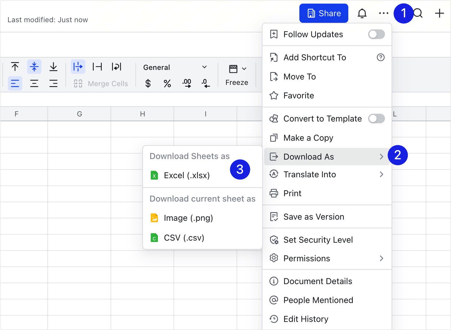 Download Feishu Sheets