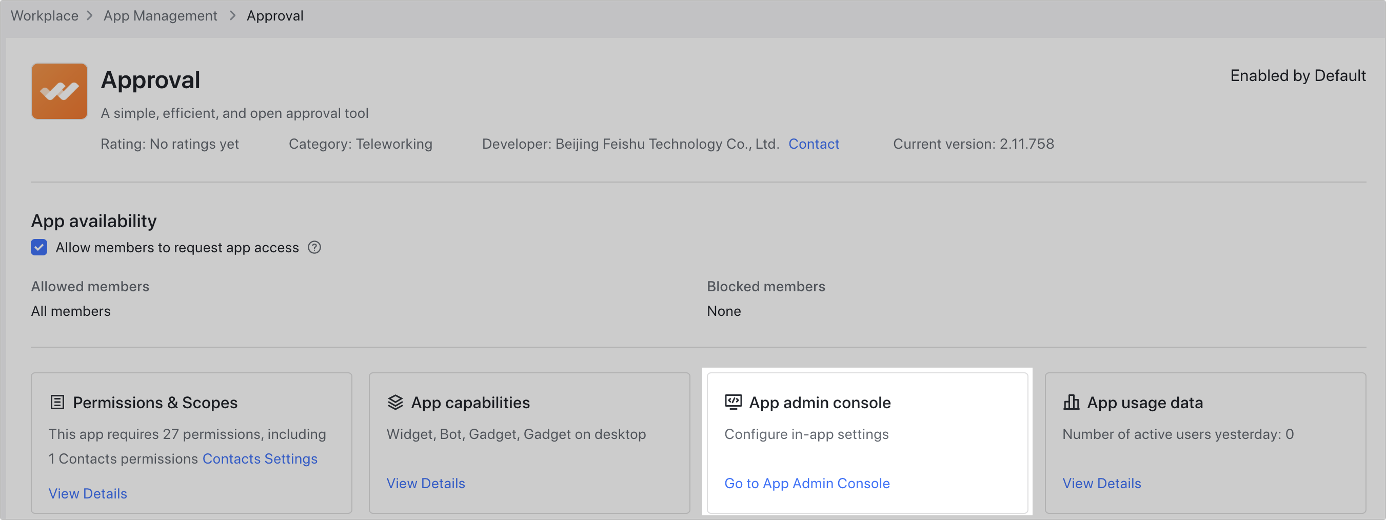 Admin | Get started with managing Approval