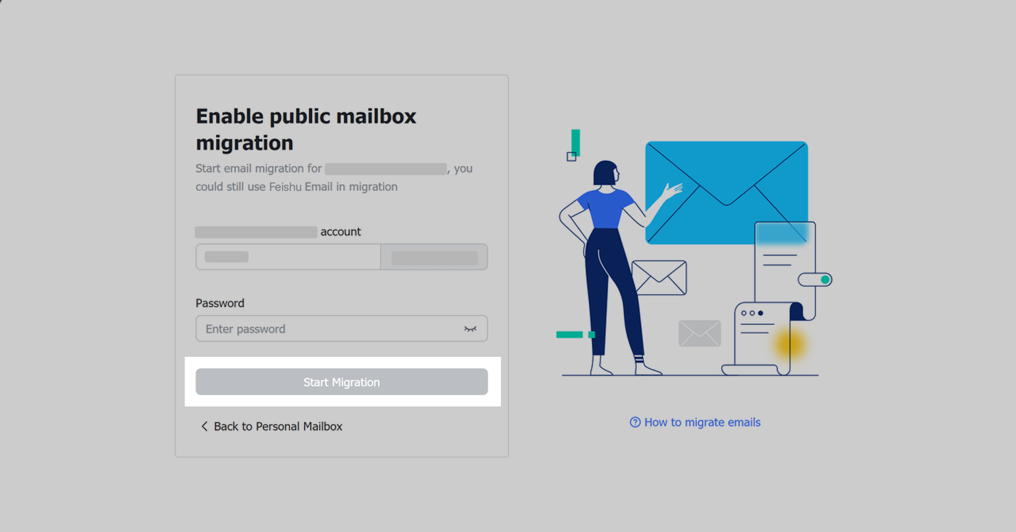 Migrate email history for a public mailbox