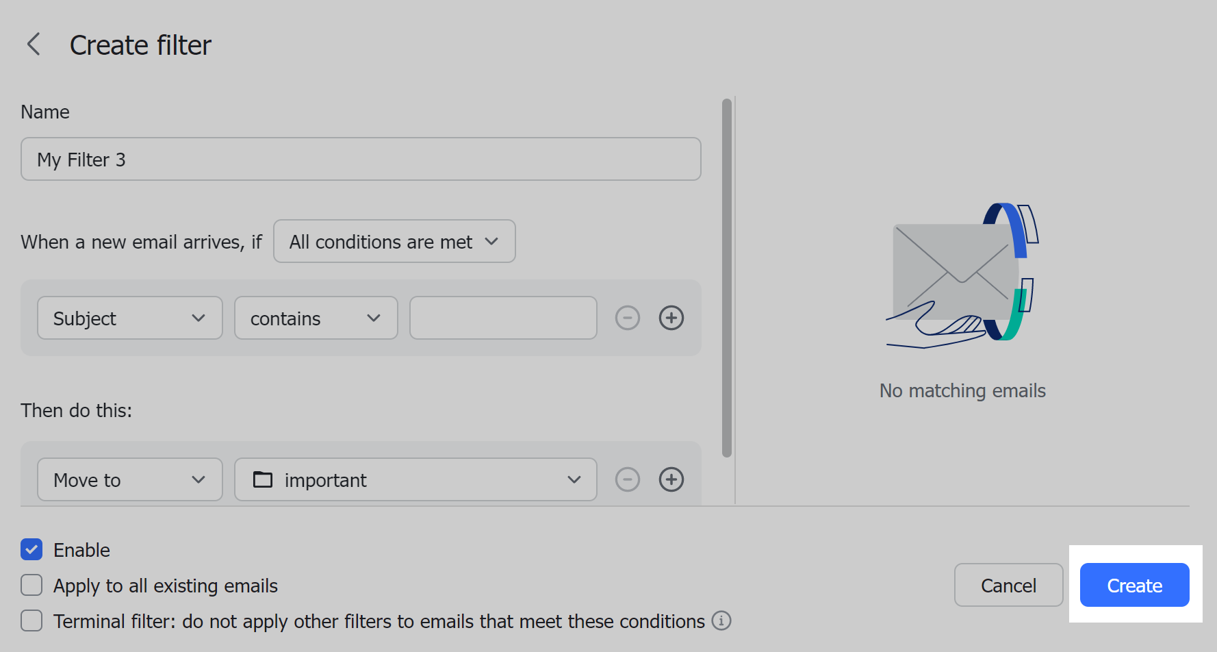 How to create and manage filters?
