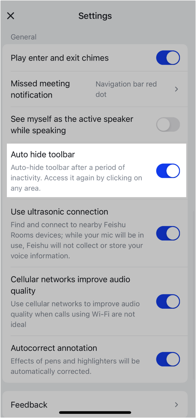 Use mobile-only meetings features