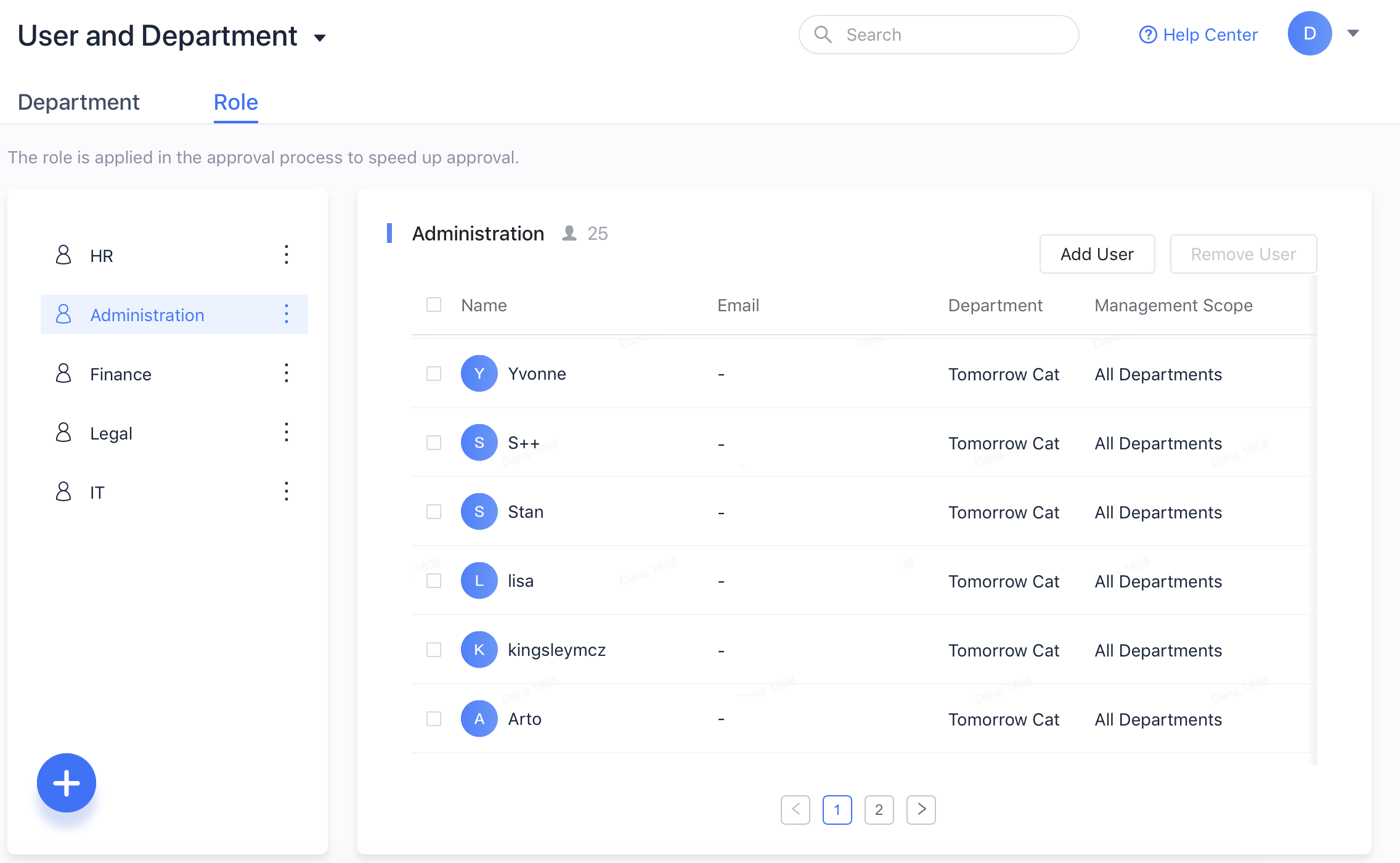 Admin | Designate an approver role for a certain step