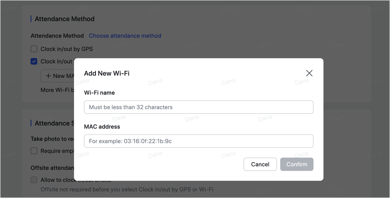 Admin | Set up Wi-Fi attendance (based on MAC address)