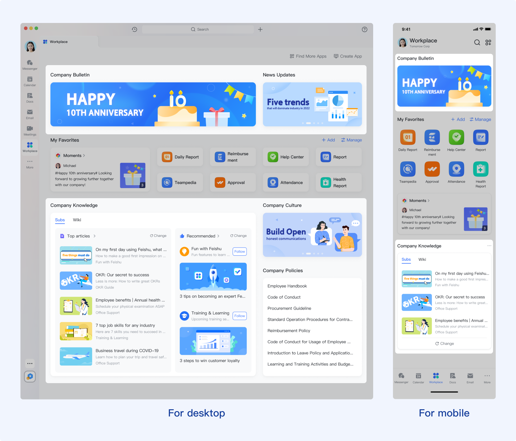 Workplace blocks introduction