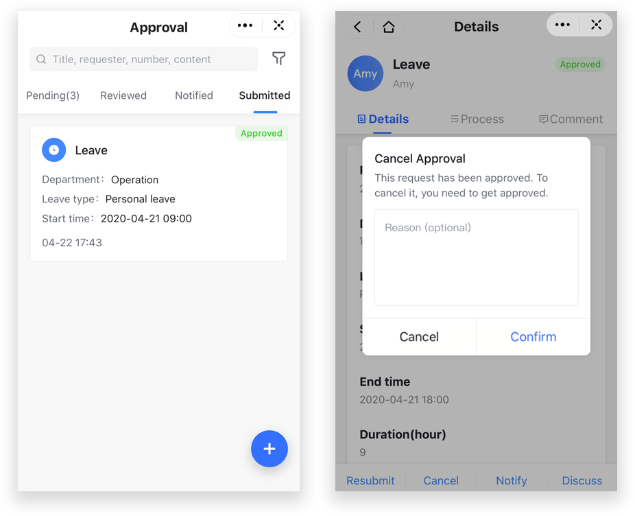 Admin | Set revoke rules for Approval