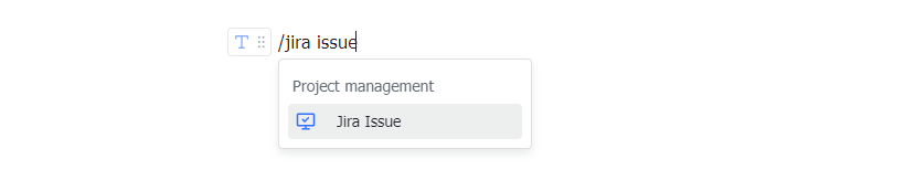 Insert Jira Issue in Docs