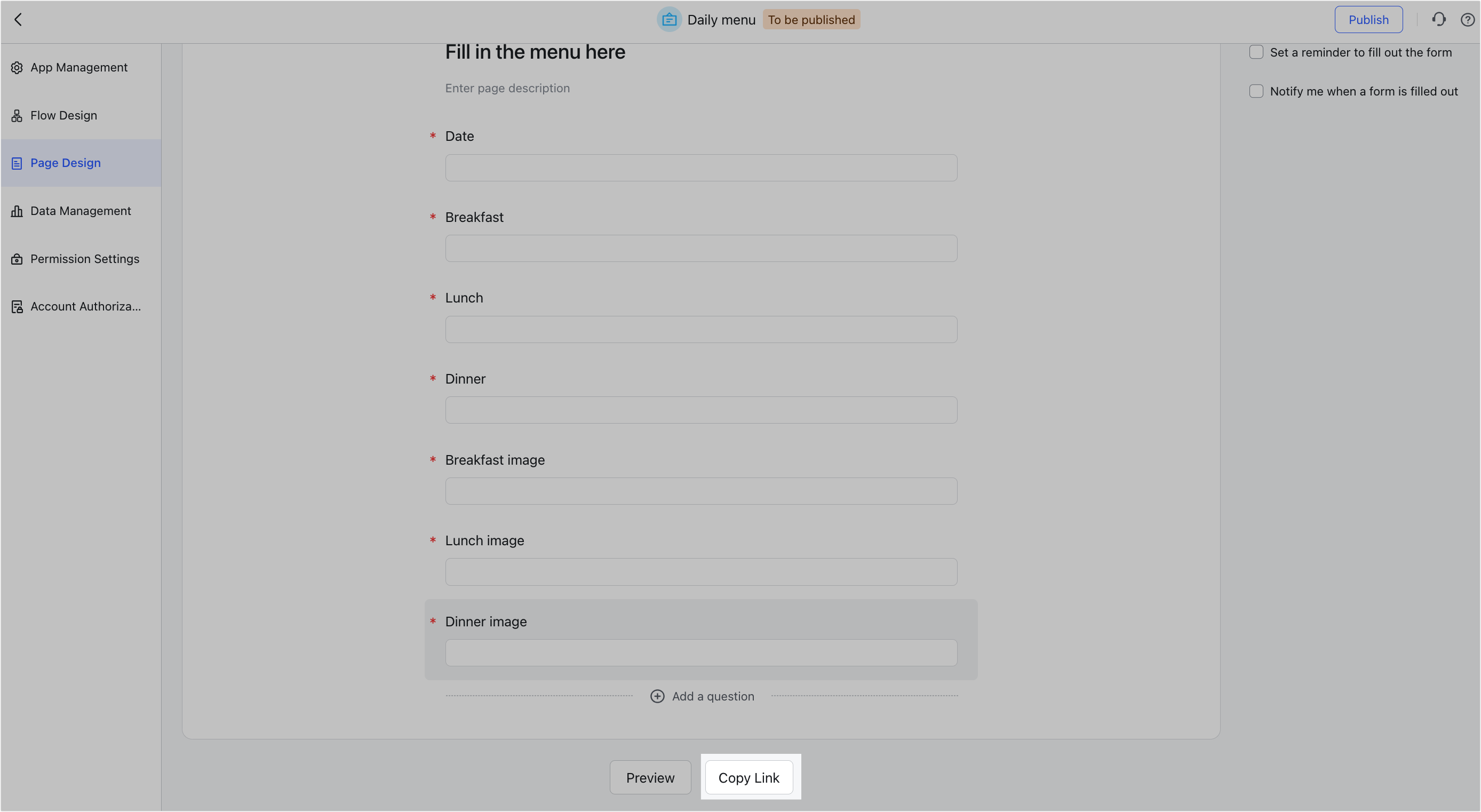 Use the Daily Menu bot