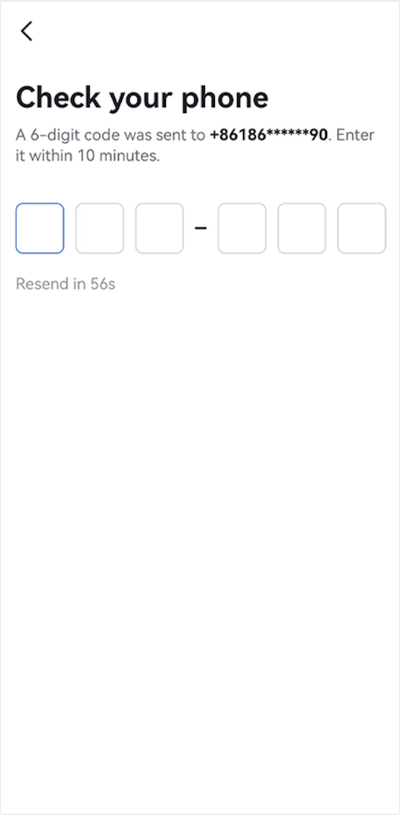Sign up for an account