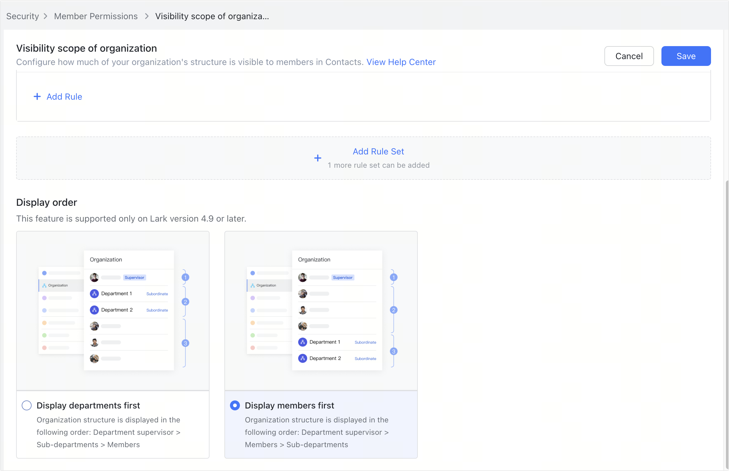 Admin | Pin members in the Members list