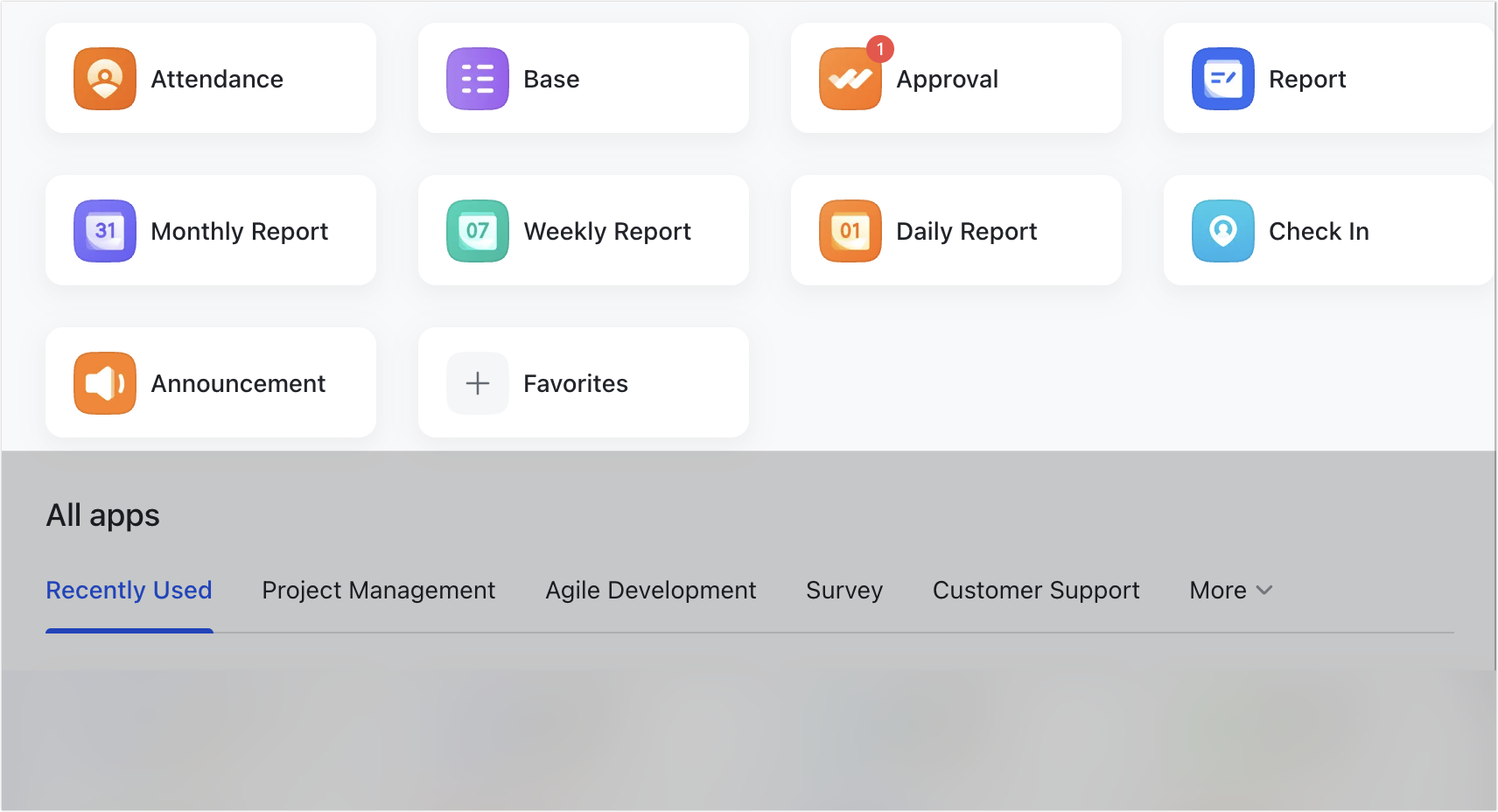 Use the Workplace badge function