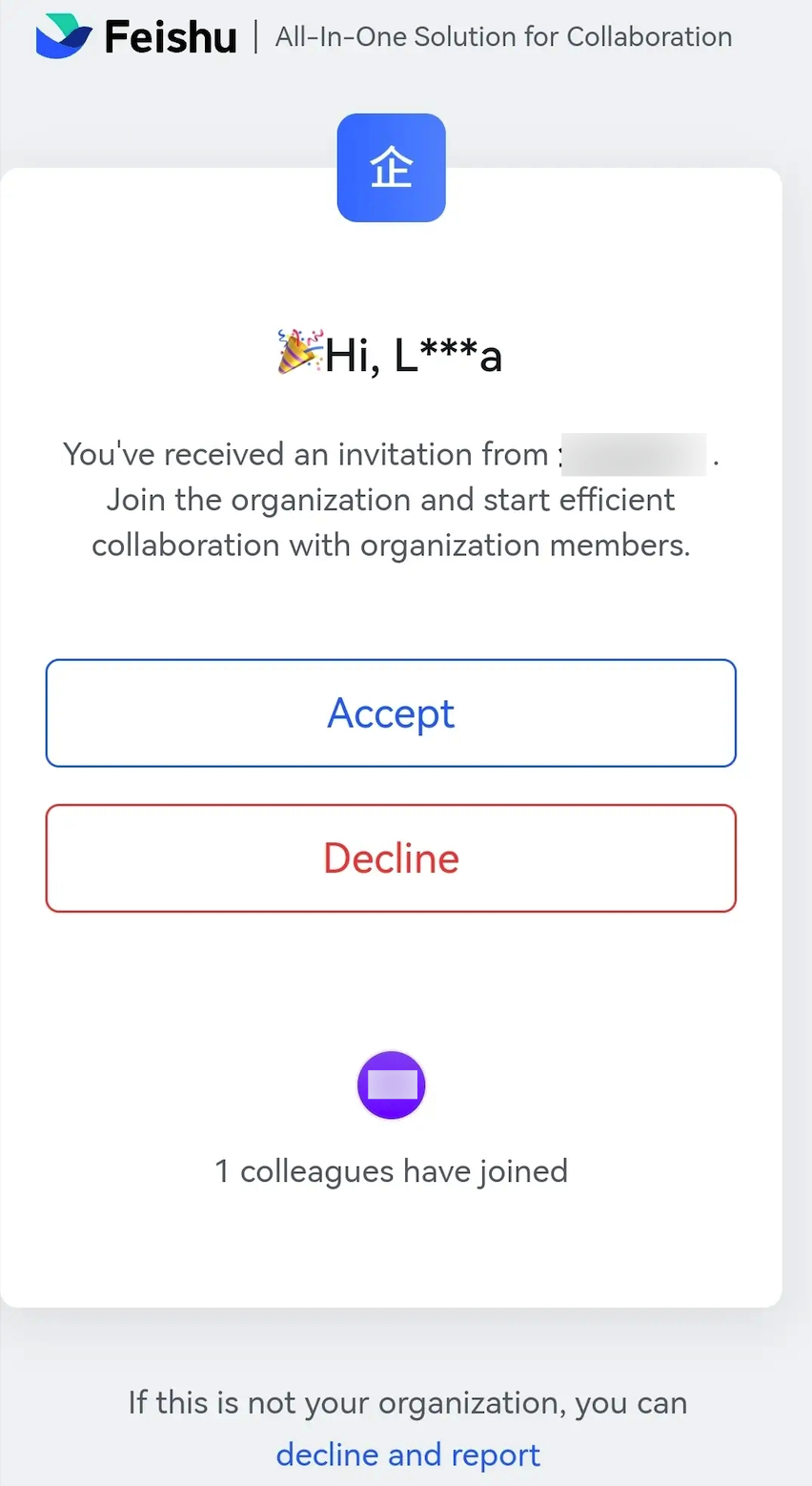 Join organizations