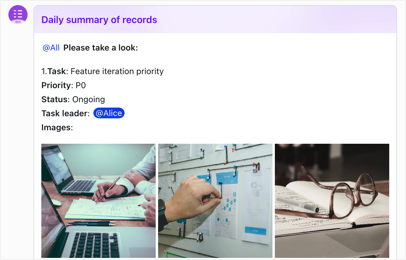 Use button blocks in Base dashboards