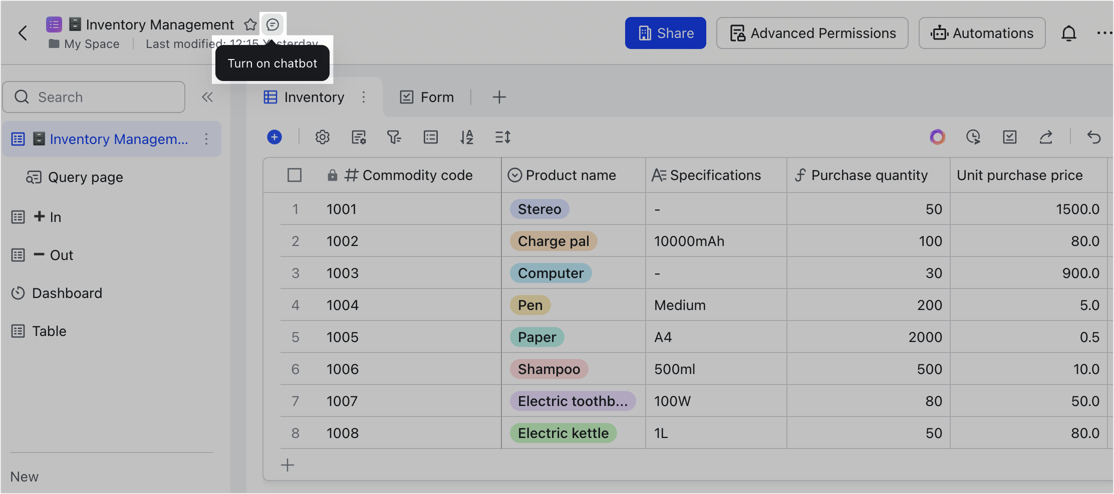 Use the Base chatbot