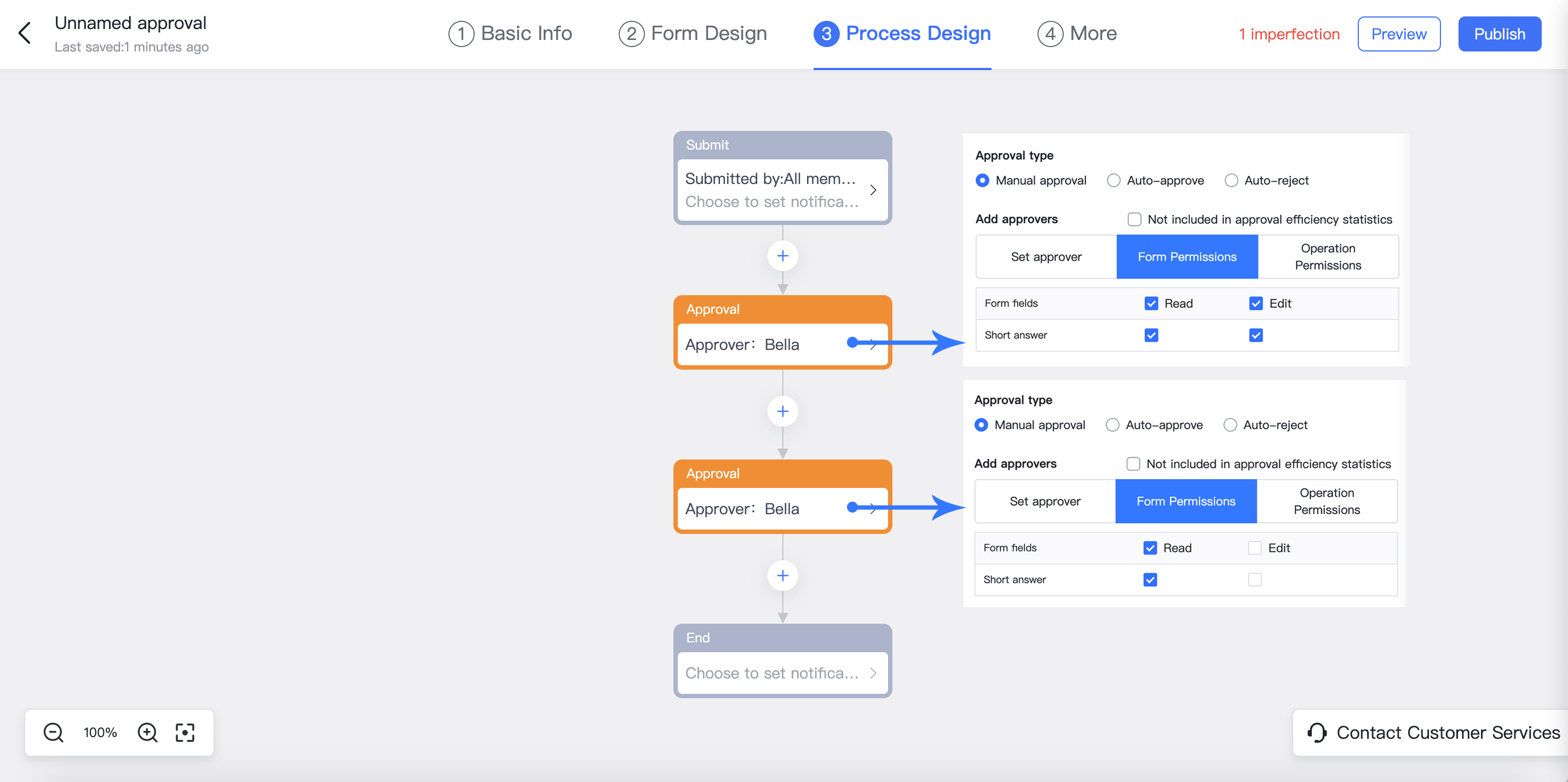 Admin | Configure automatic approval rules in a multi-step approval process