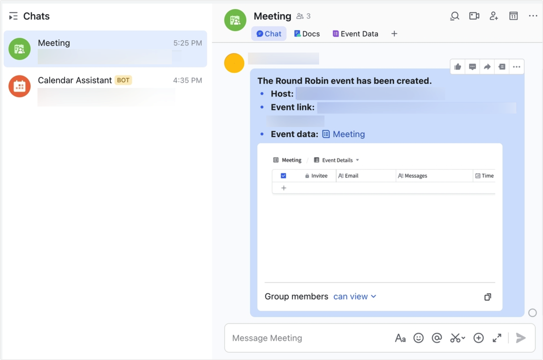 Set up Round Robin meetings