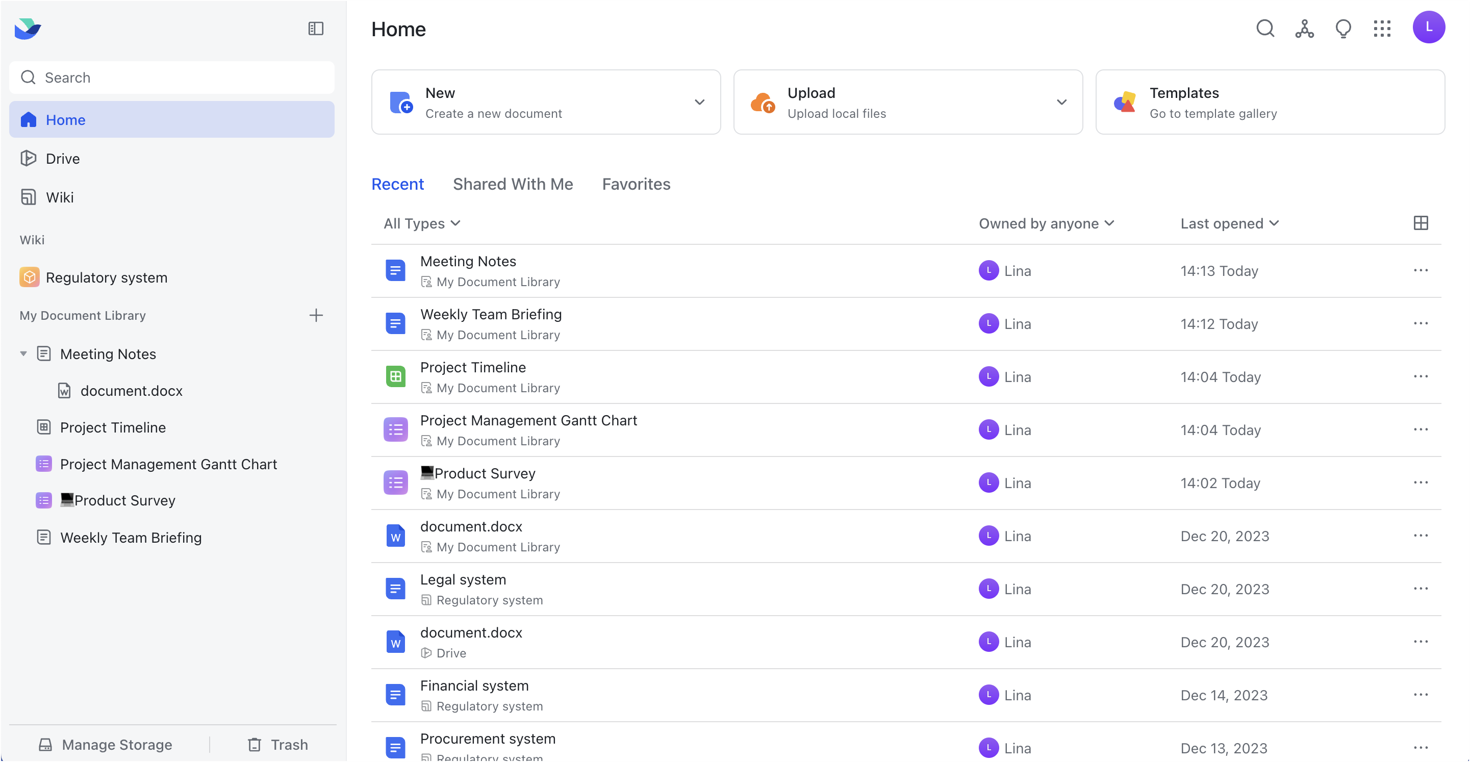 Get started with the new Feishu Docs homepage