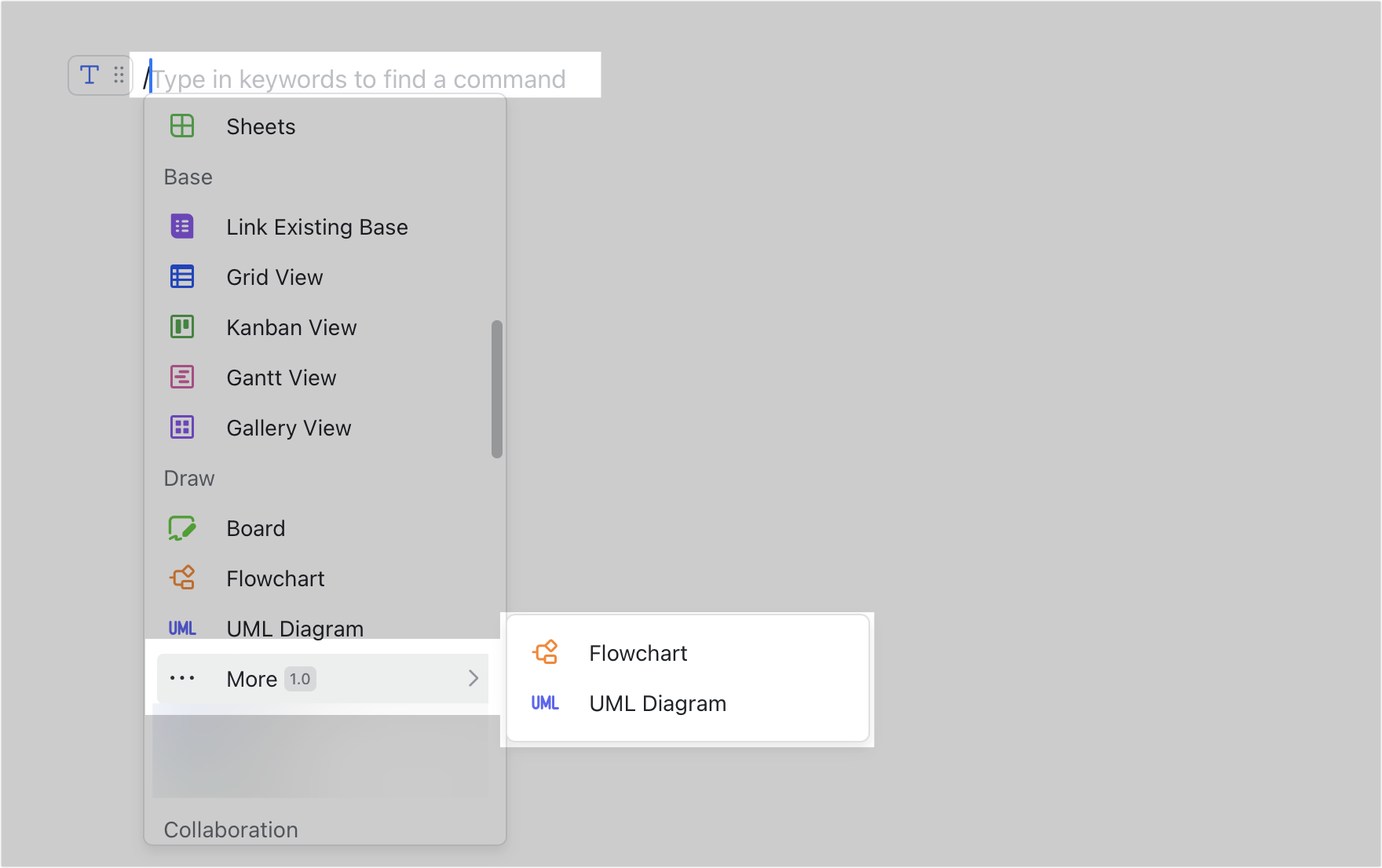 Create flowcharts and UML diagrams in Docs