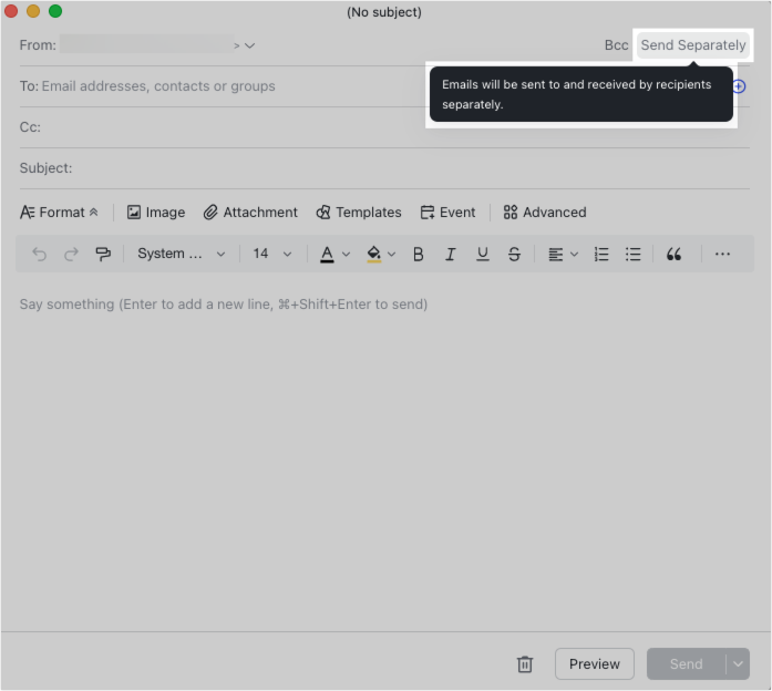 Send separate emails to recipients