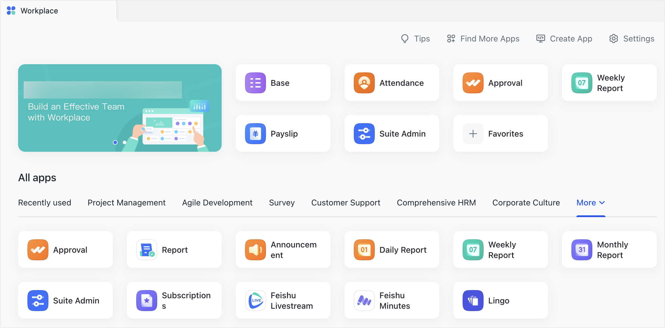 Overview of Workplace