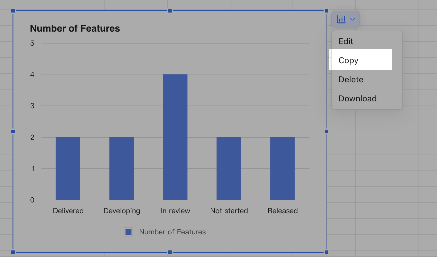 Paste Sheets charts into a document