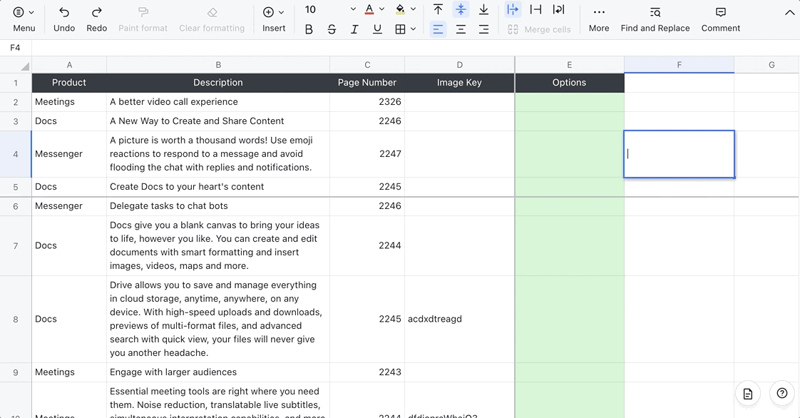 AREAS function for Sheets
